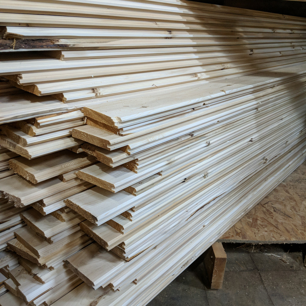 1x5x10 Cedar v-joint lumber – Morrison Cedar Products