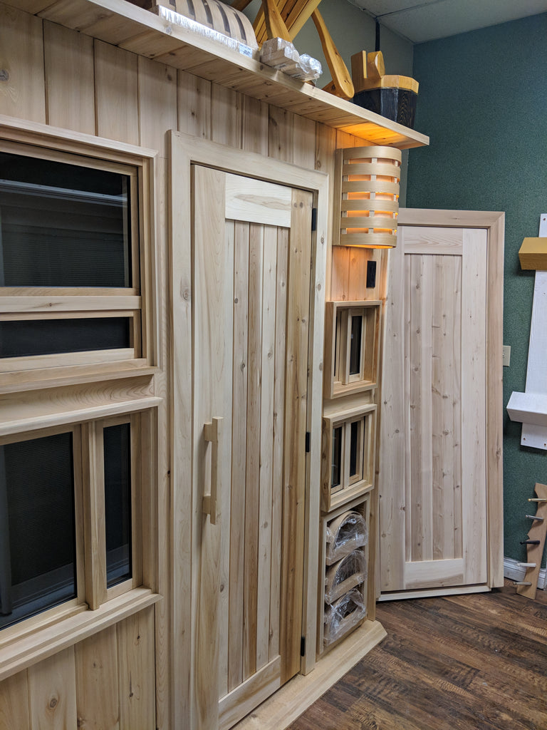 24"x 24" White and Red Cedar Windows by Shawn Morrison displayed at ...